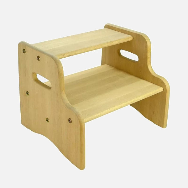 Wooden Two-Steps Stool – MamaOwl
