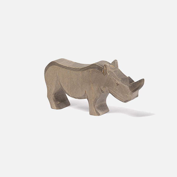 Handcrafted Wooden Rhino – MamaOwl
