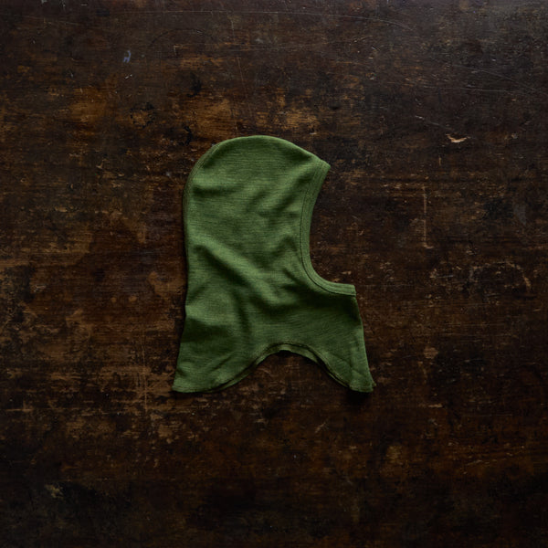 Baby/Kids’ Merino Wool Silk Balaclava in green - sizes 6 mth-6 yrs ...