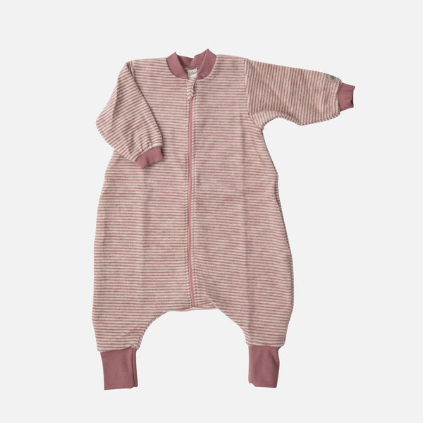 Baby & Kids Merino Wool Brushed Terry Zip Sleeping Bag with Feet - Mau ...