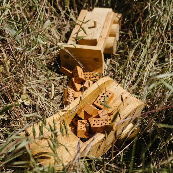 Handmade Wooden Bulldozer – MamaOwl