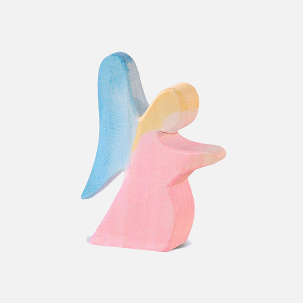 Handmade Wooden Kneeling Angel - Red – MamaOwl