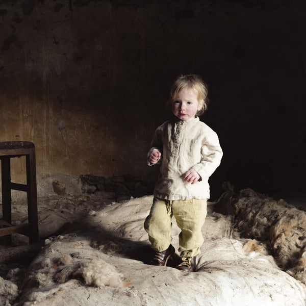Baby/Children’s Linen Shirt in natural - sizes 1-10 years – MamaOwl