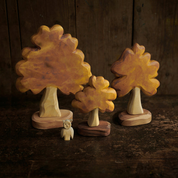 Handcrafted Wooden Small Autumn Tree – MamaOwl